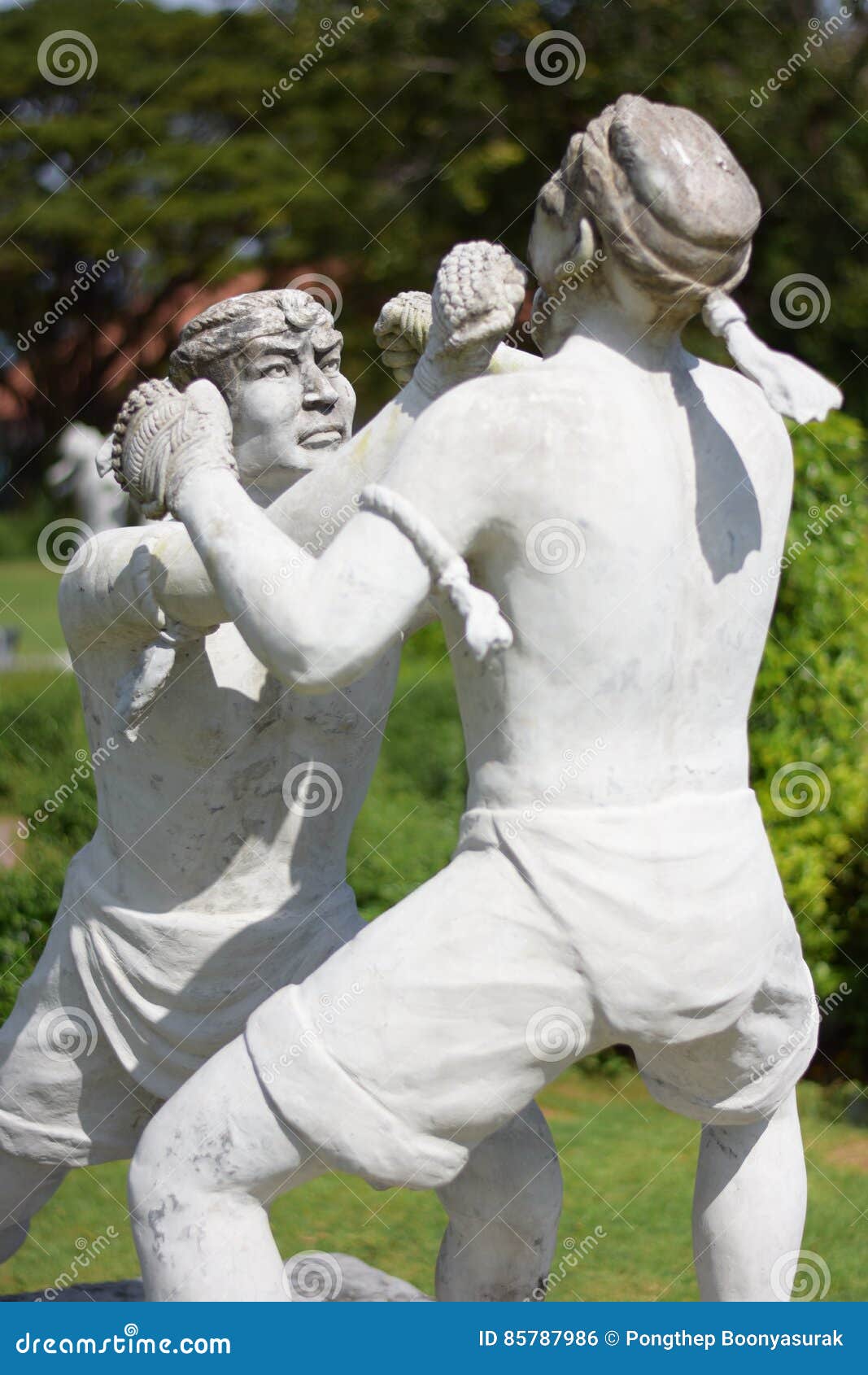Thailand boxing statue editorial photo. Image of nice - 85787986
