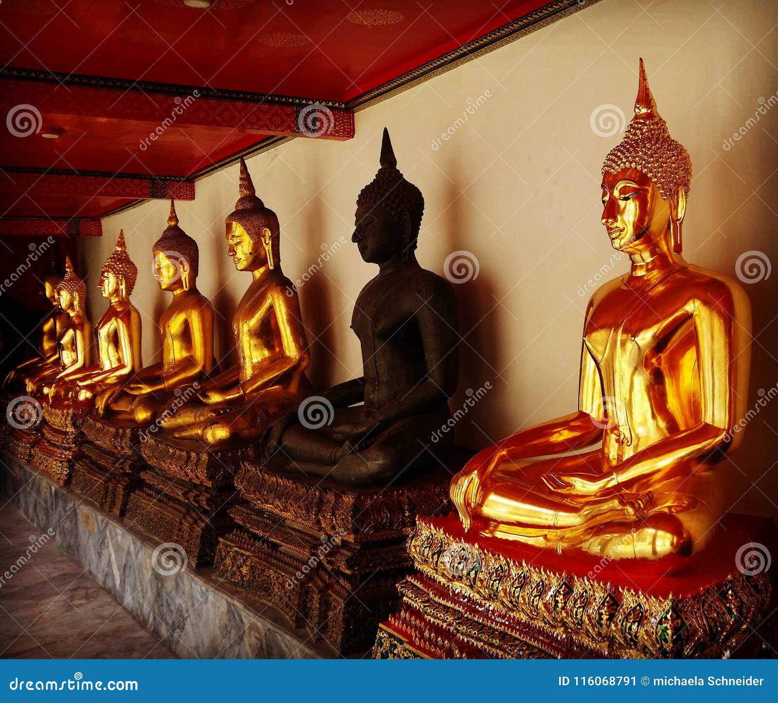 Thailand Budas stock image. Image of thailand, temple - 116068791