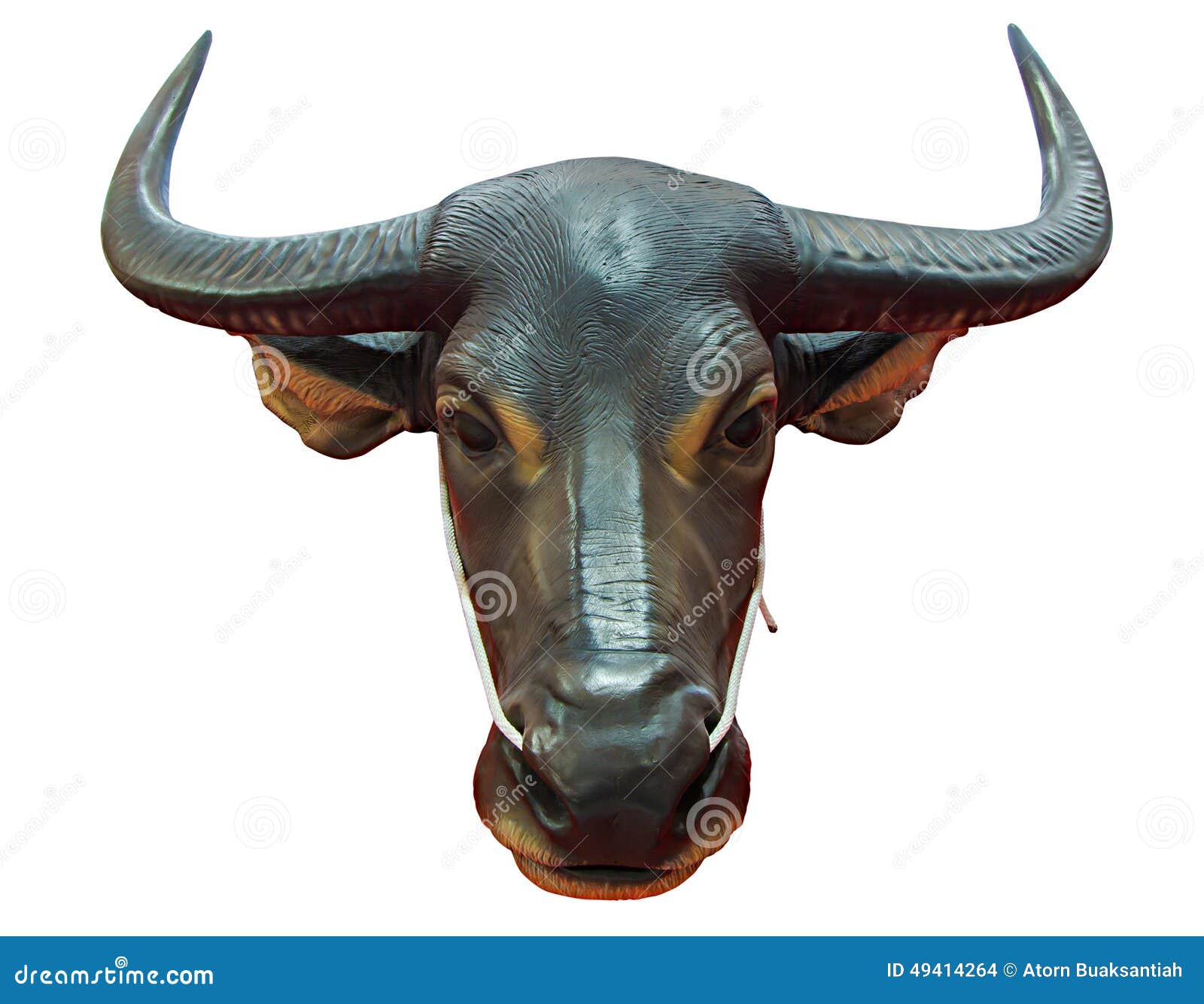 Bull Head With Red Background Royalty-Free Stock Photo | CartoonDealer ...