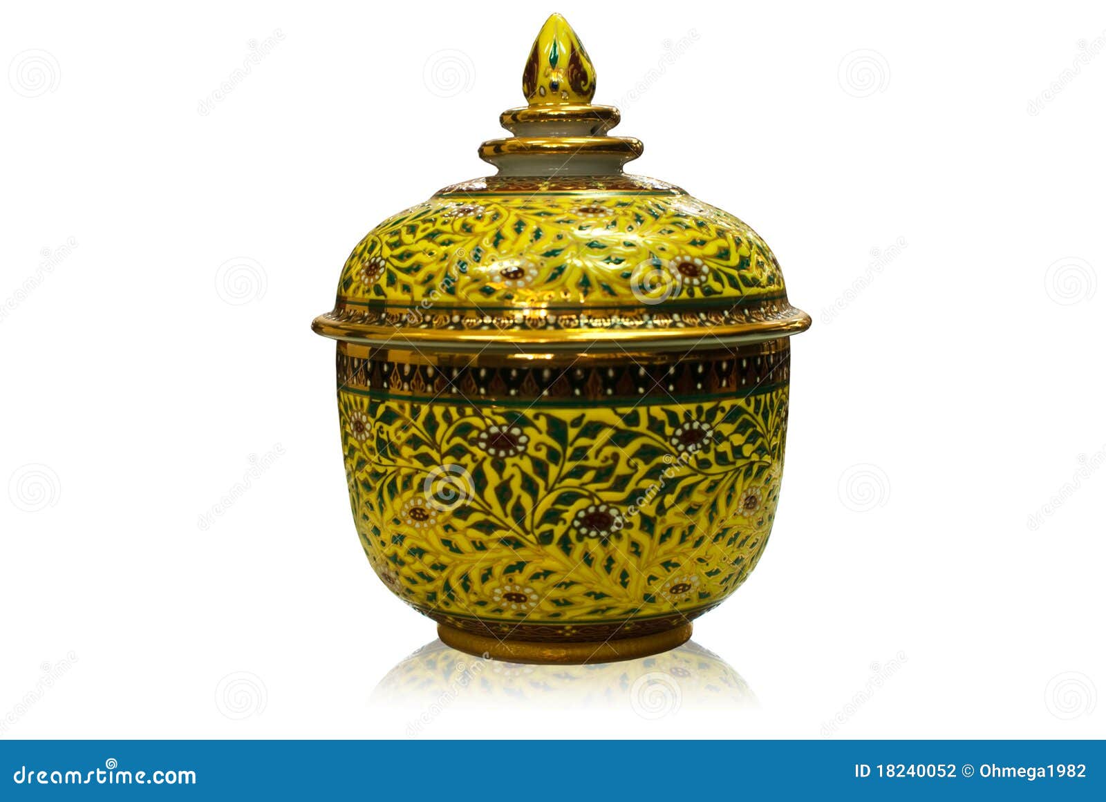 Thailand classic jar. stock photo. Image of benchrong - 18240052