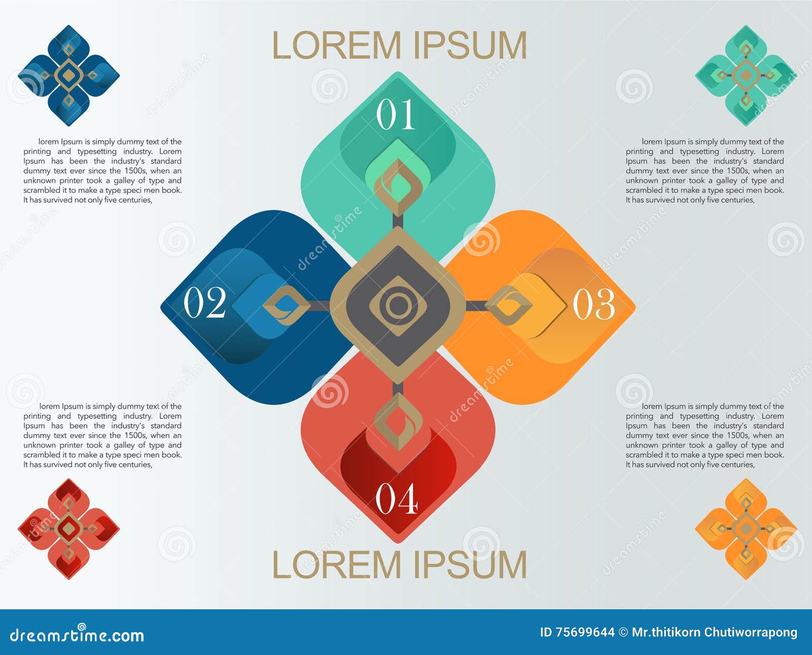 Thailand Decorative Pattern Design for Infographic or Presentation Ep2 ...