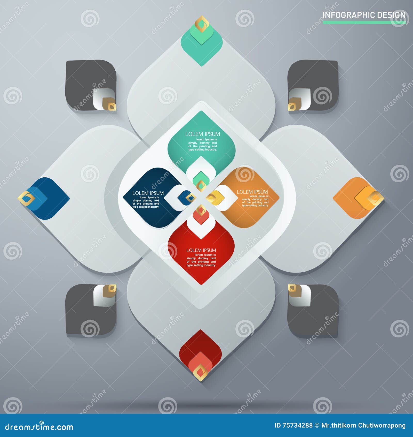 Thailand Decorative Pattern Element For Infographic Design Or ...