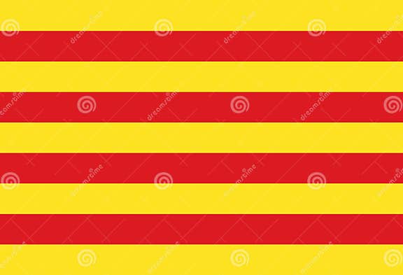 Catalonian Flag Illustrator Country Flags Stock Vector - Illustration ...