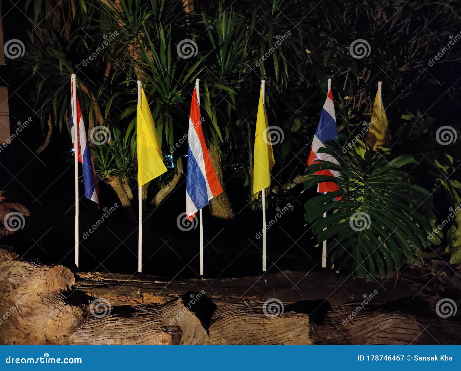 Thailand Flag on the Flag Pole. Stock Image - Image of flagpole ...