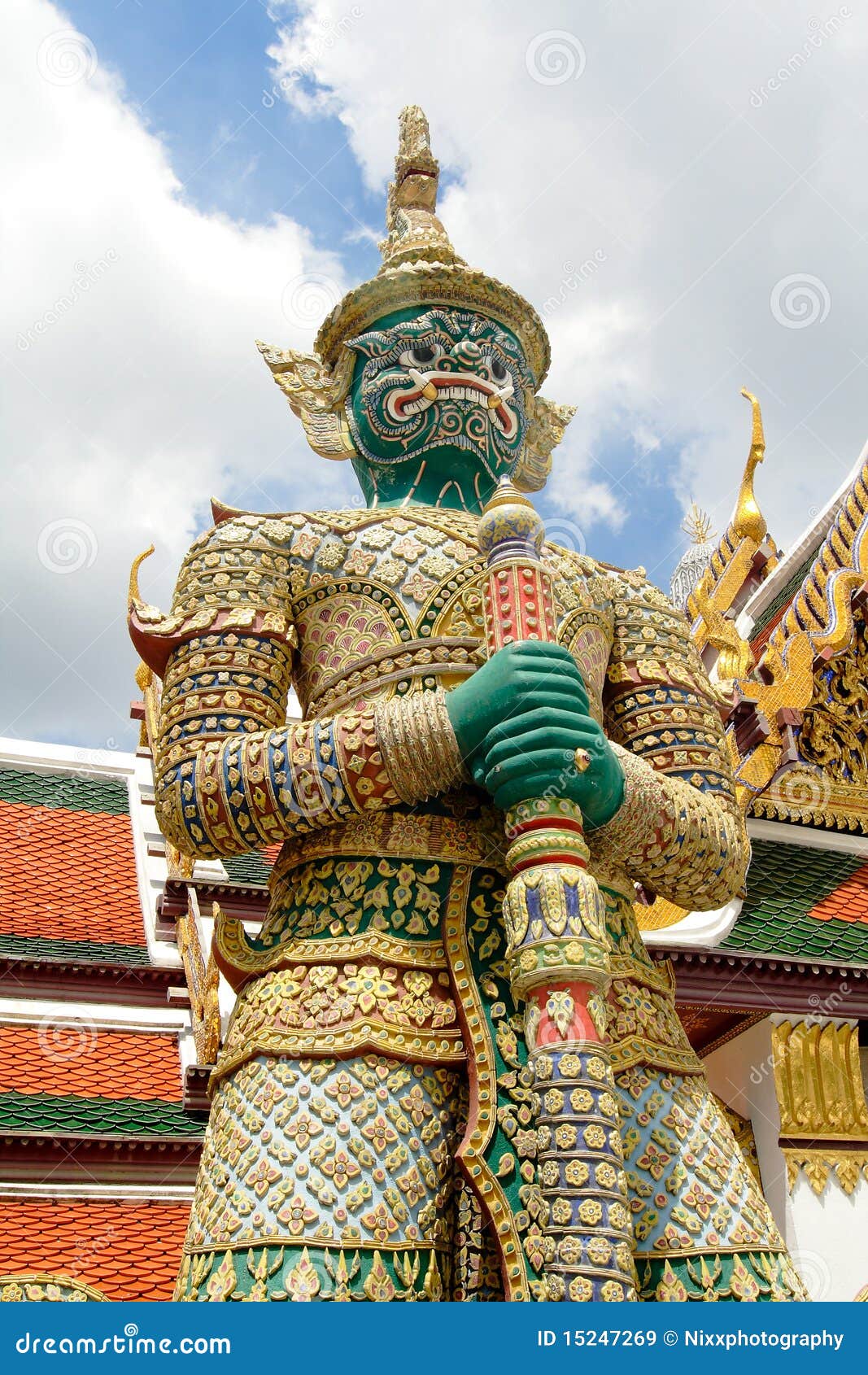 Thailand Giant Warrior stock image. Image of buddhism - 15247269