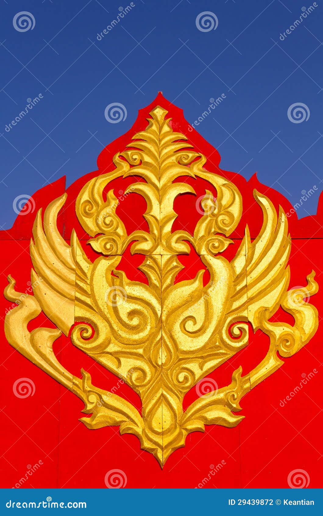 Thailand Gold Designs Gable Stock Photo - Image of corner, asian: 29439872