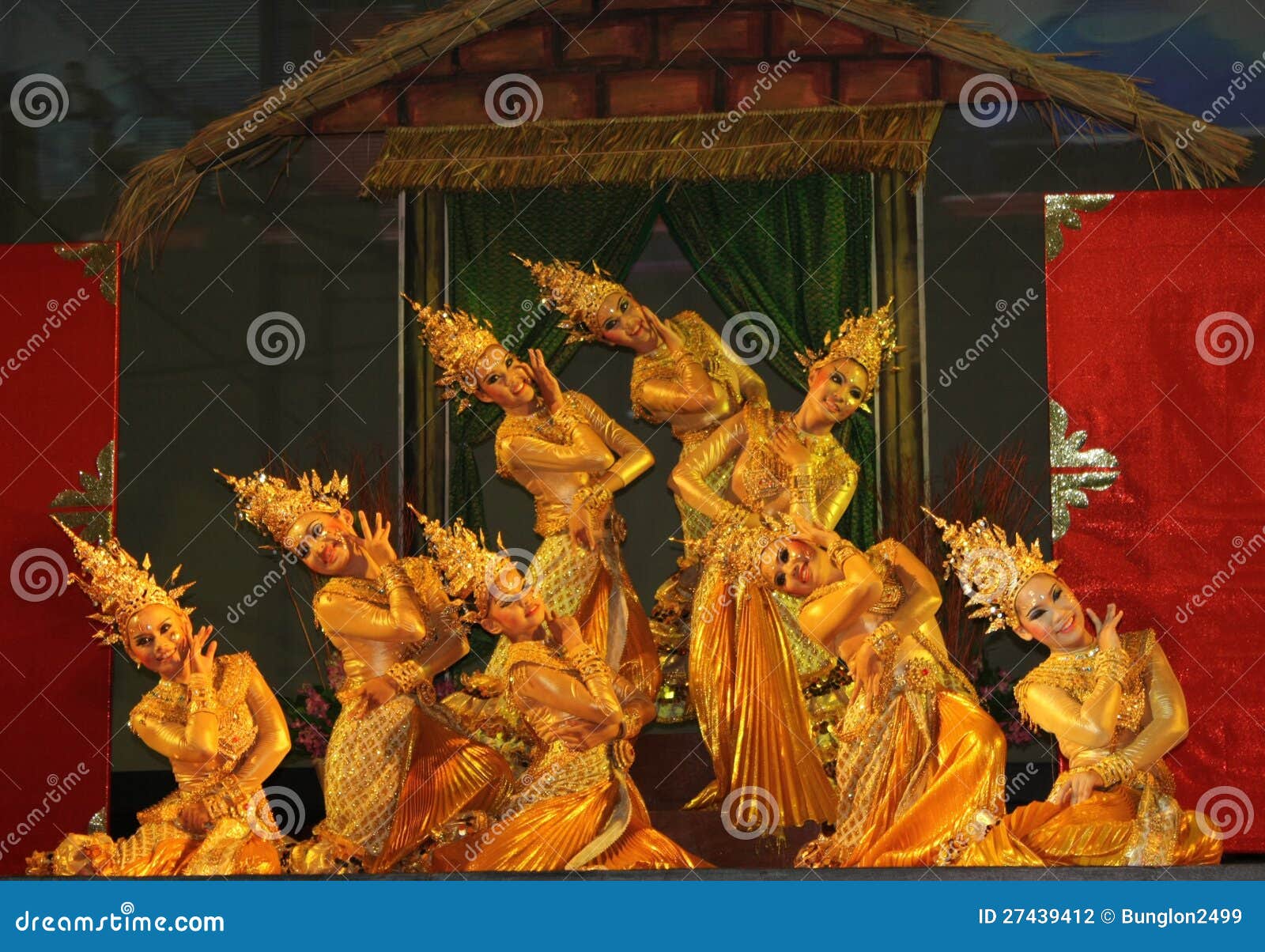 Thailand Golden Dancer Show Editorial Photography - Image of rythum ...