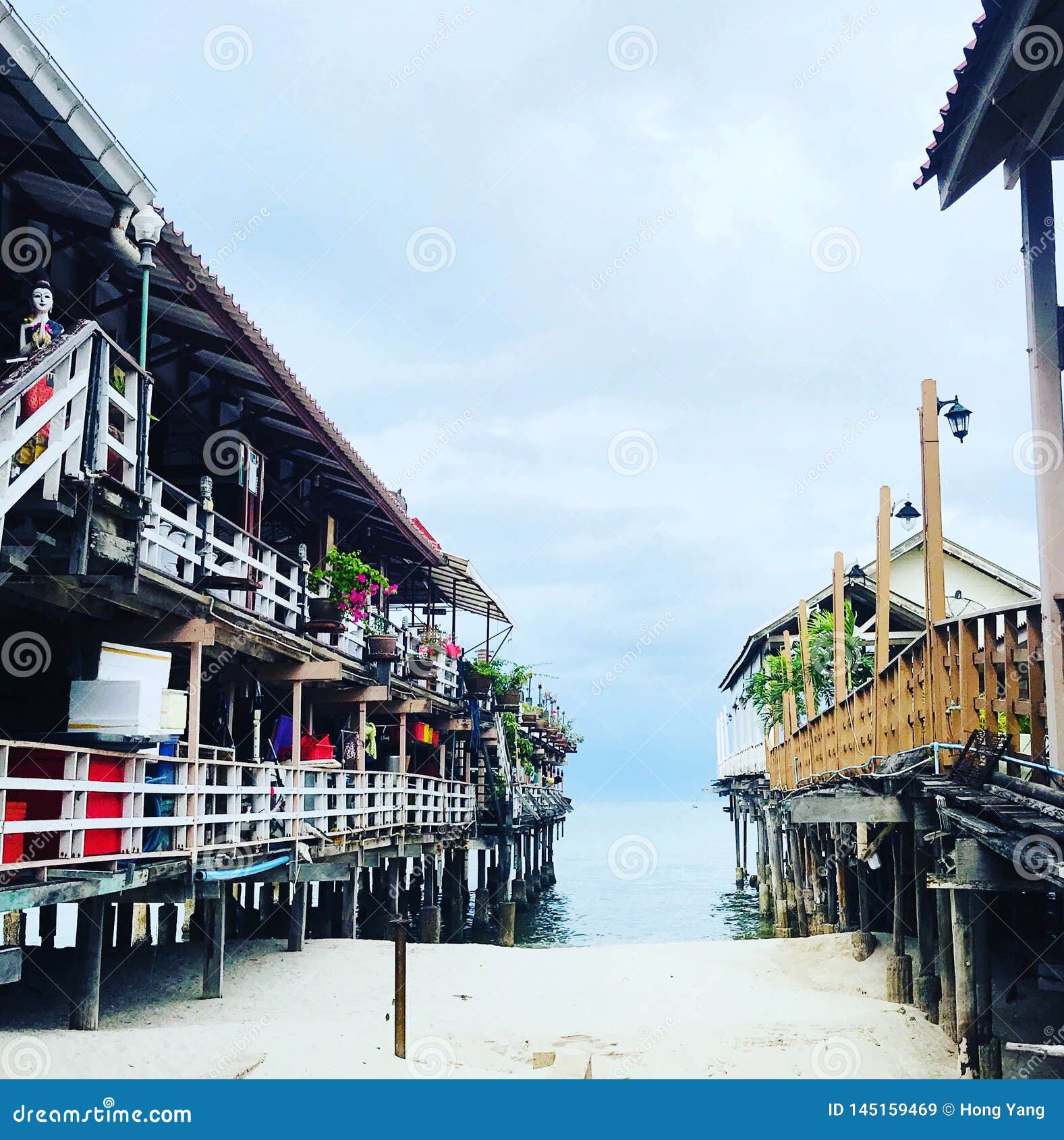 Seaside Building stock image. Image of huahin, thailand - 145159469