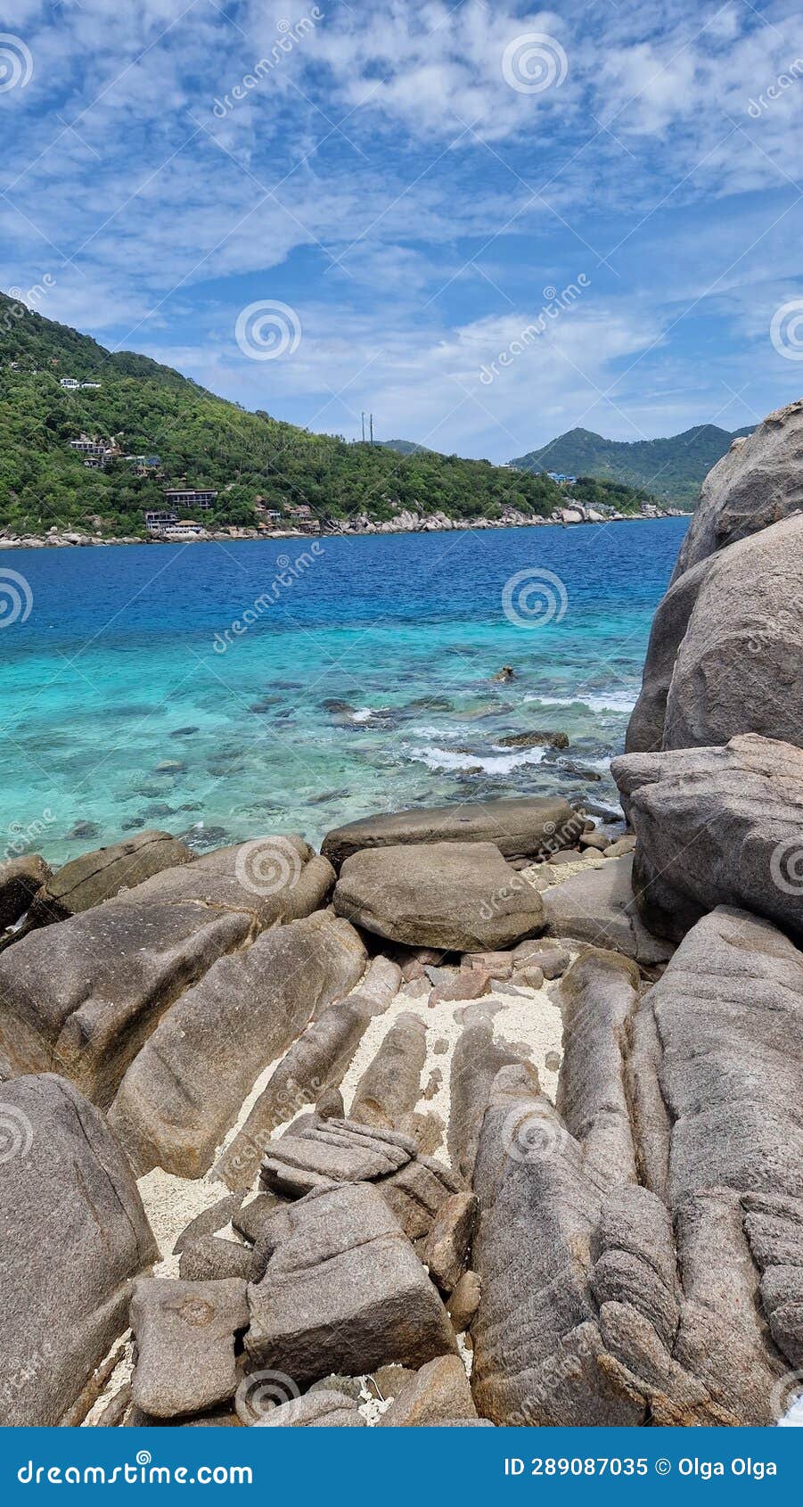 Ko Tao stock image. Image of terrain, coast, rock, water - 289087035