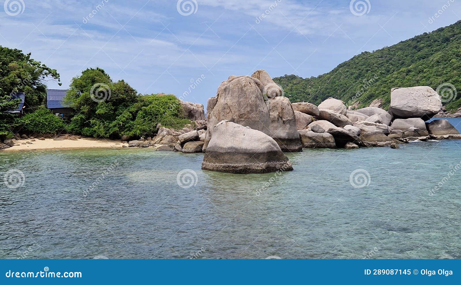 Ko Tao stock image. Image of terrain, cliff, islet, cape - 289087145