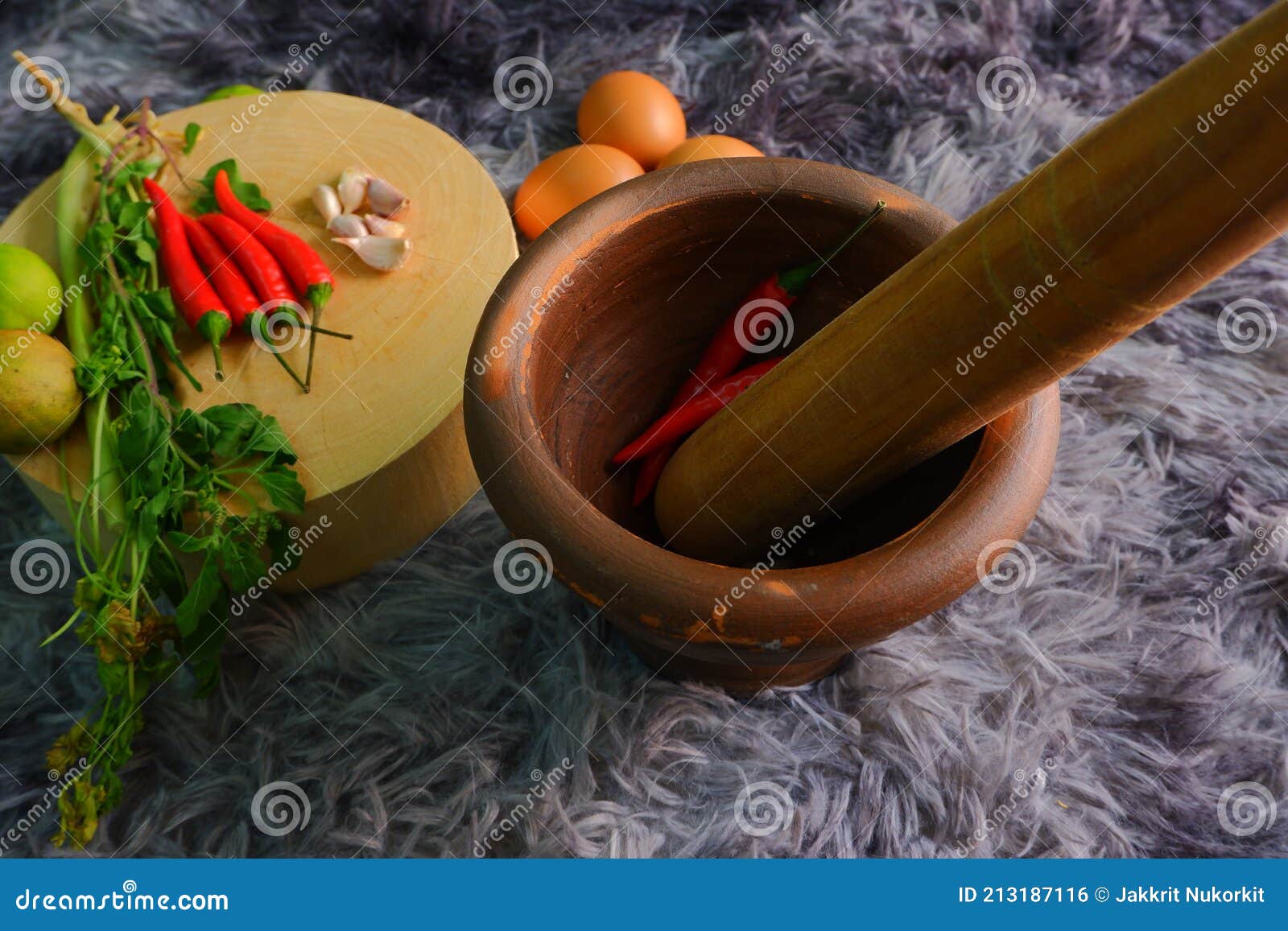 Thailand Kitchenware and Cooking Ingredients Stock Photo - Image of ...