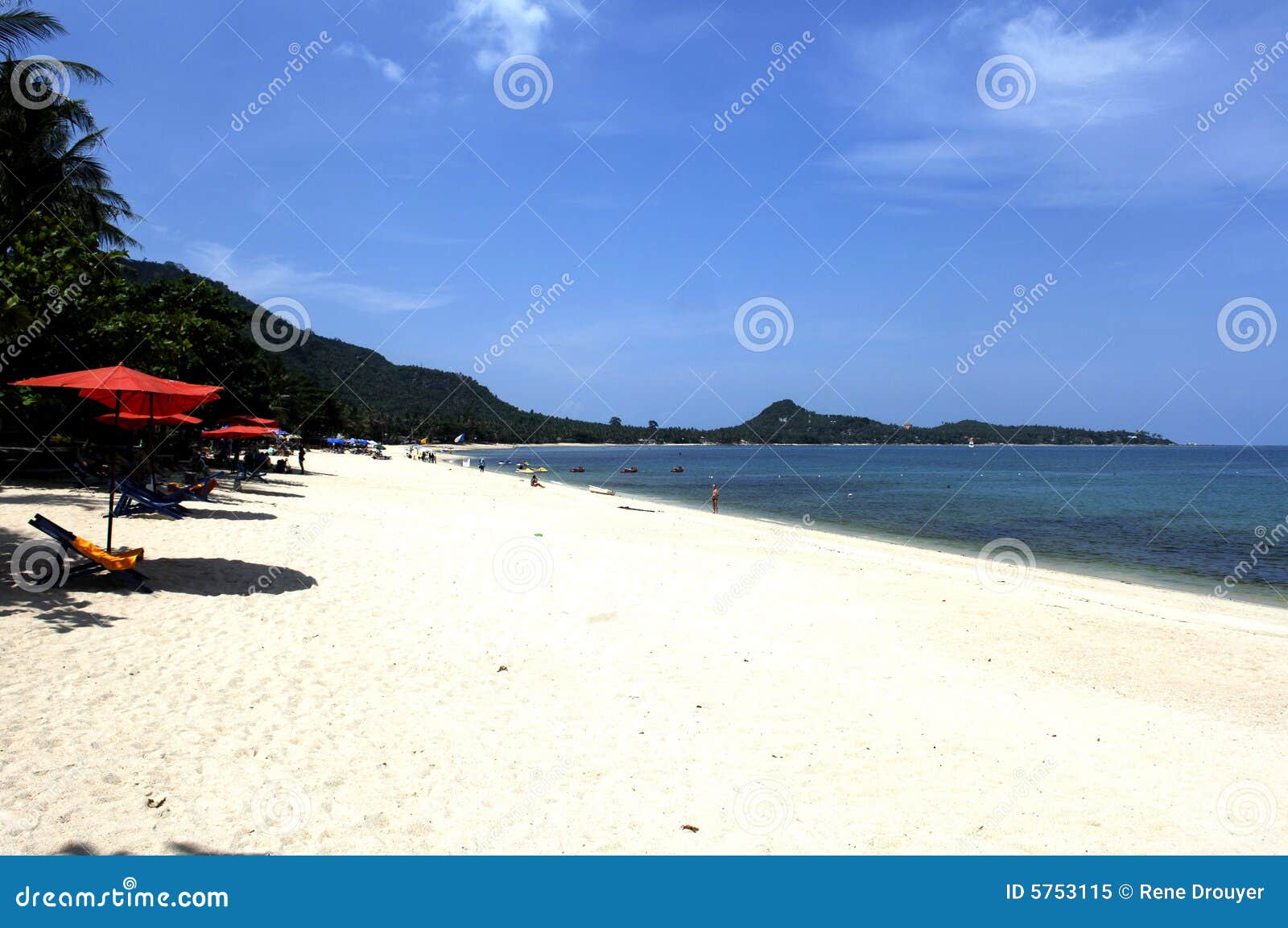Thailand, Koh Samui Island: Lamai Beach Stock Image - Image of beach ...