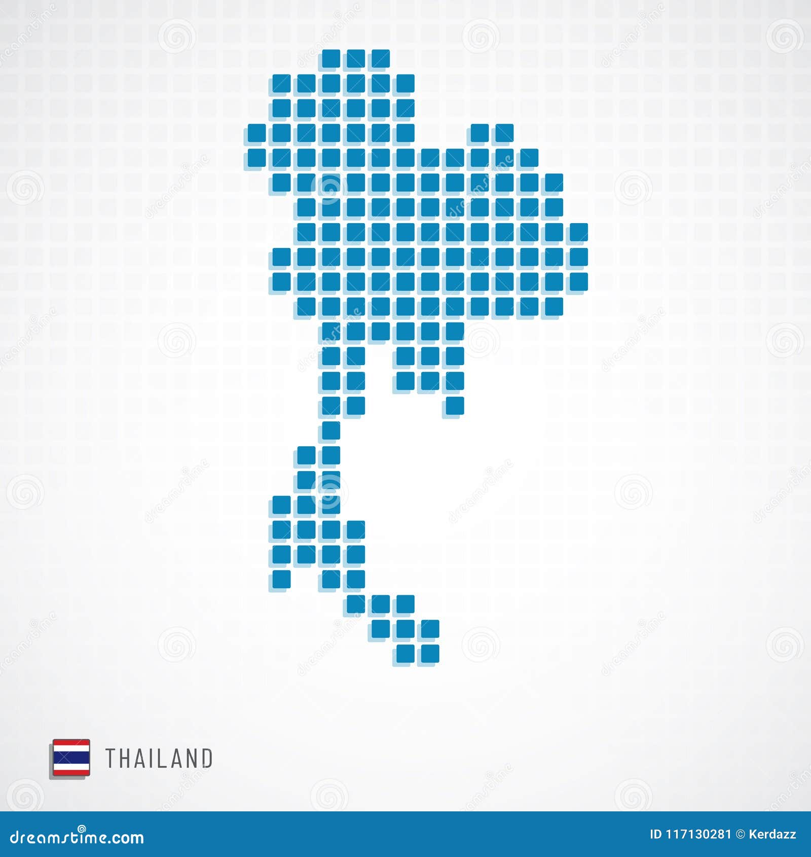 Thailand map and flag icon stock vector. Illustration of shape - 117130281
