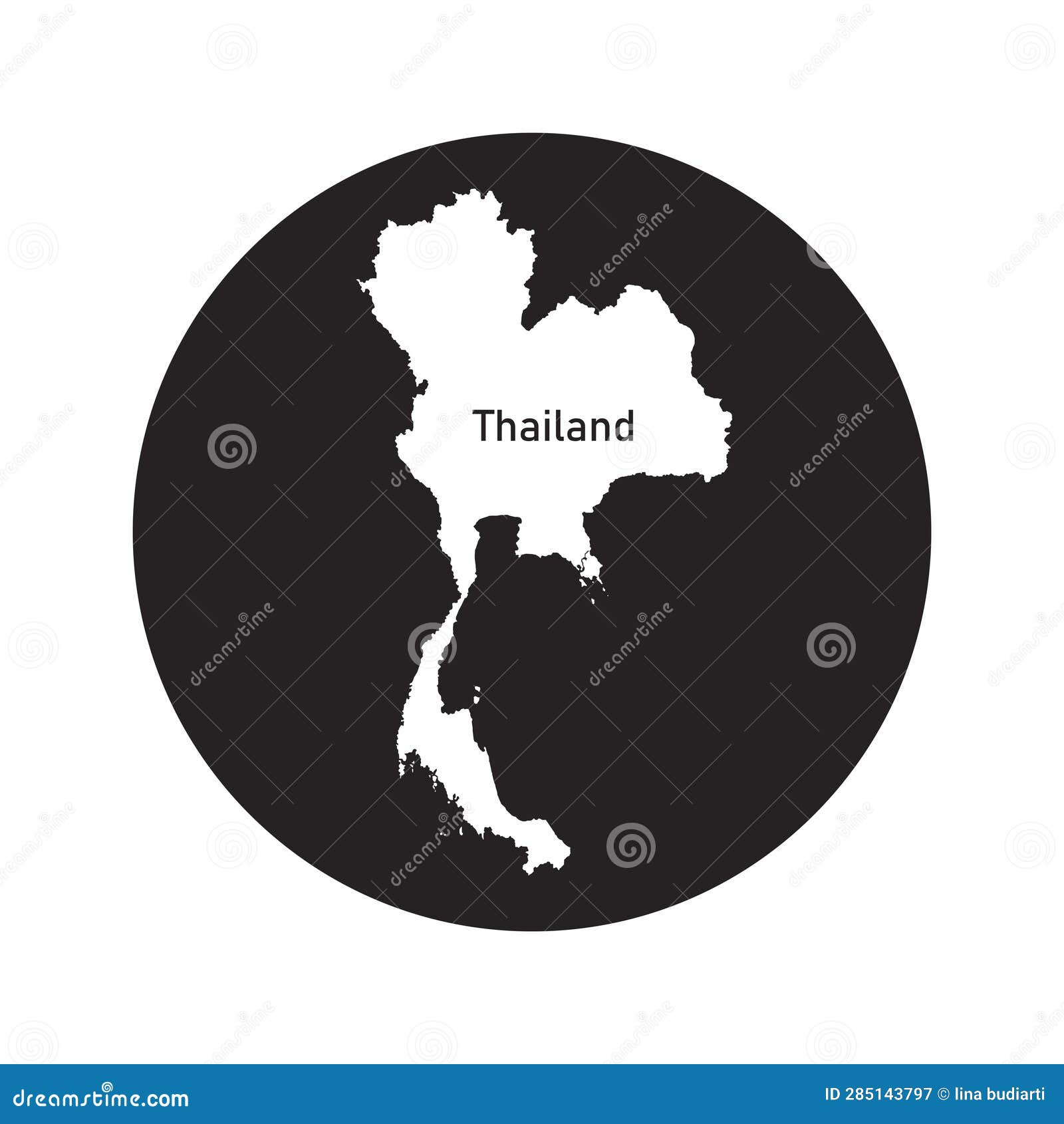 Thailand map icon stock vector. Illustration of graphic - 285143797