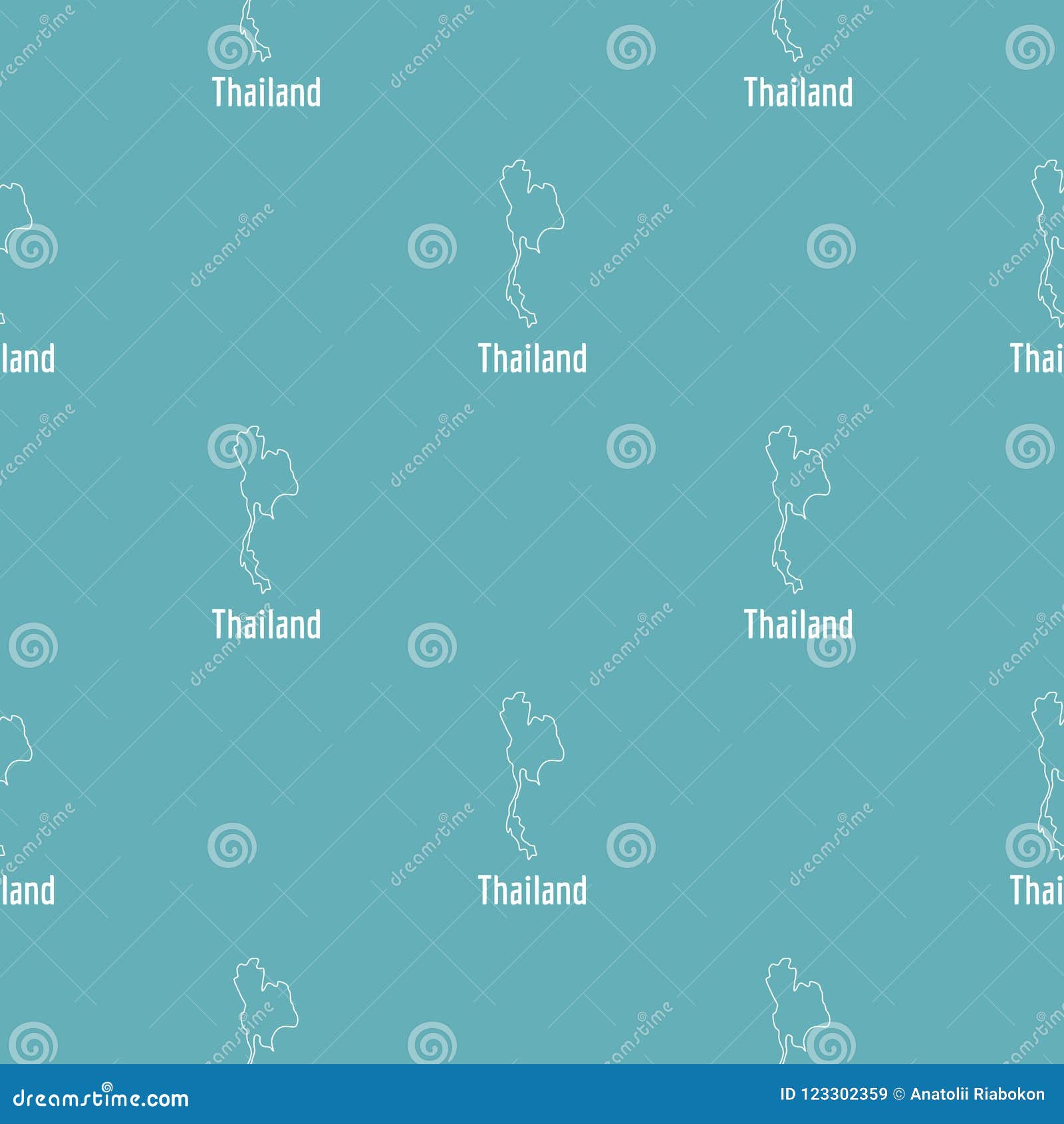 Thailand Map Thin Line Simple Stock Illustration - Illustration of clip ...