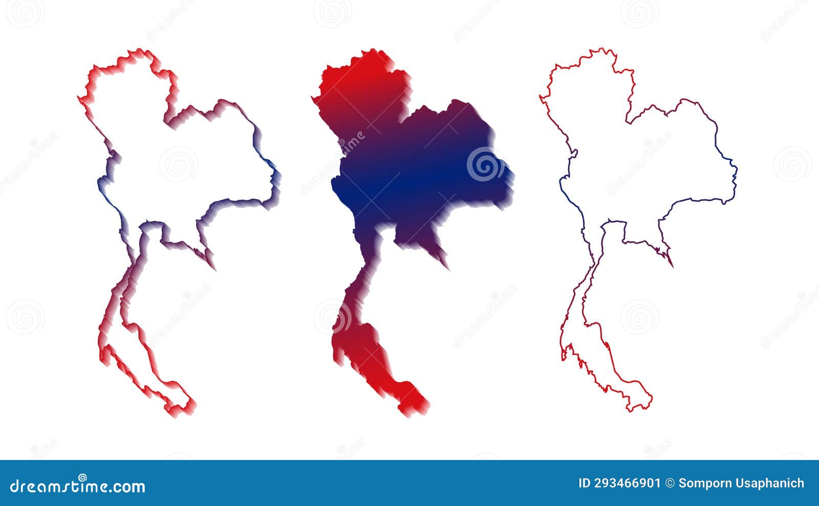 Thailand Map Map of Thailand Vector Map Vector Stock Vector ...