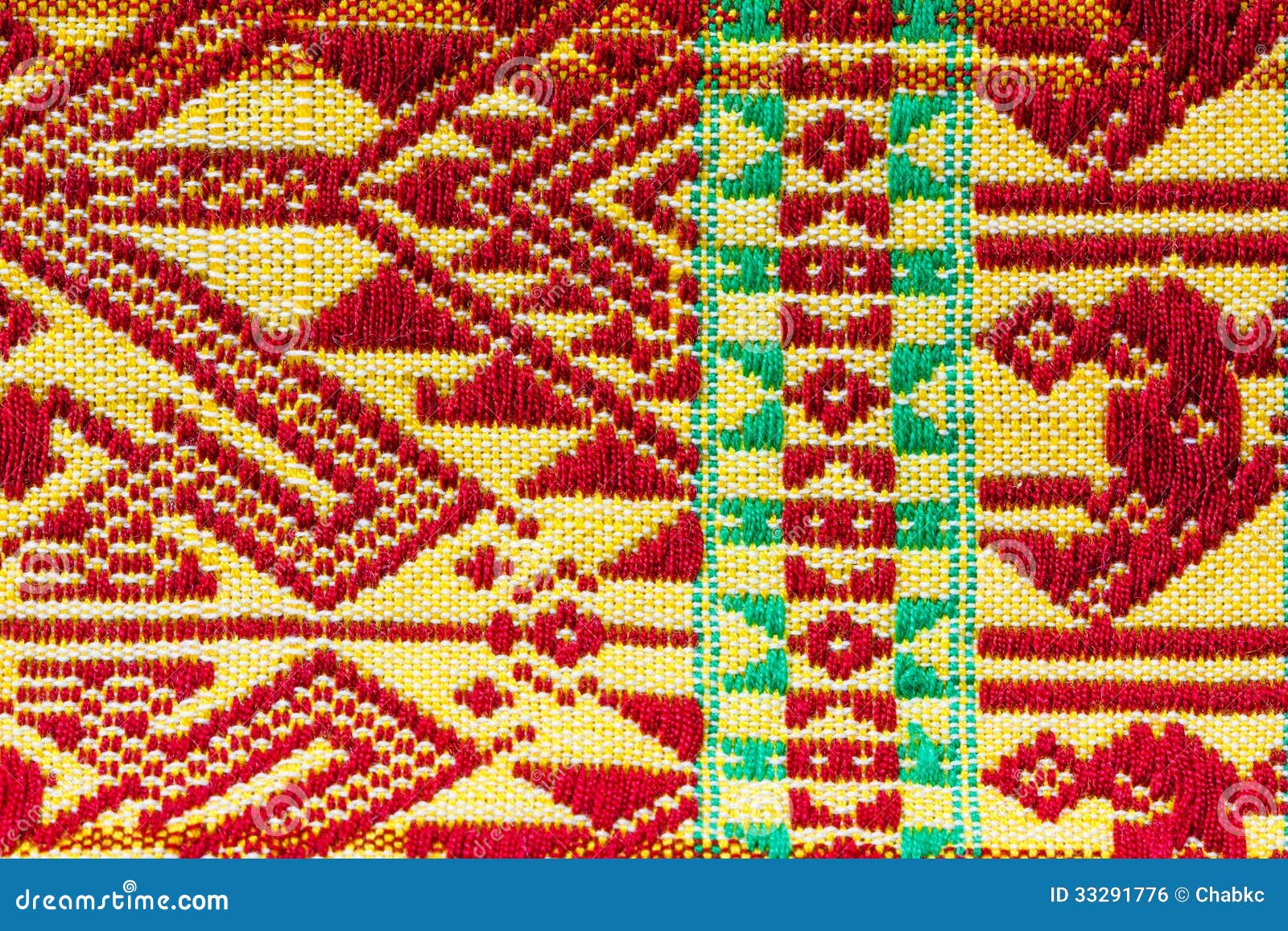 Thailand Pattern of Woven Fabrics Hand. Stock Photo - Image of clothing ...