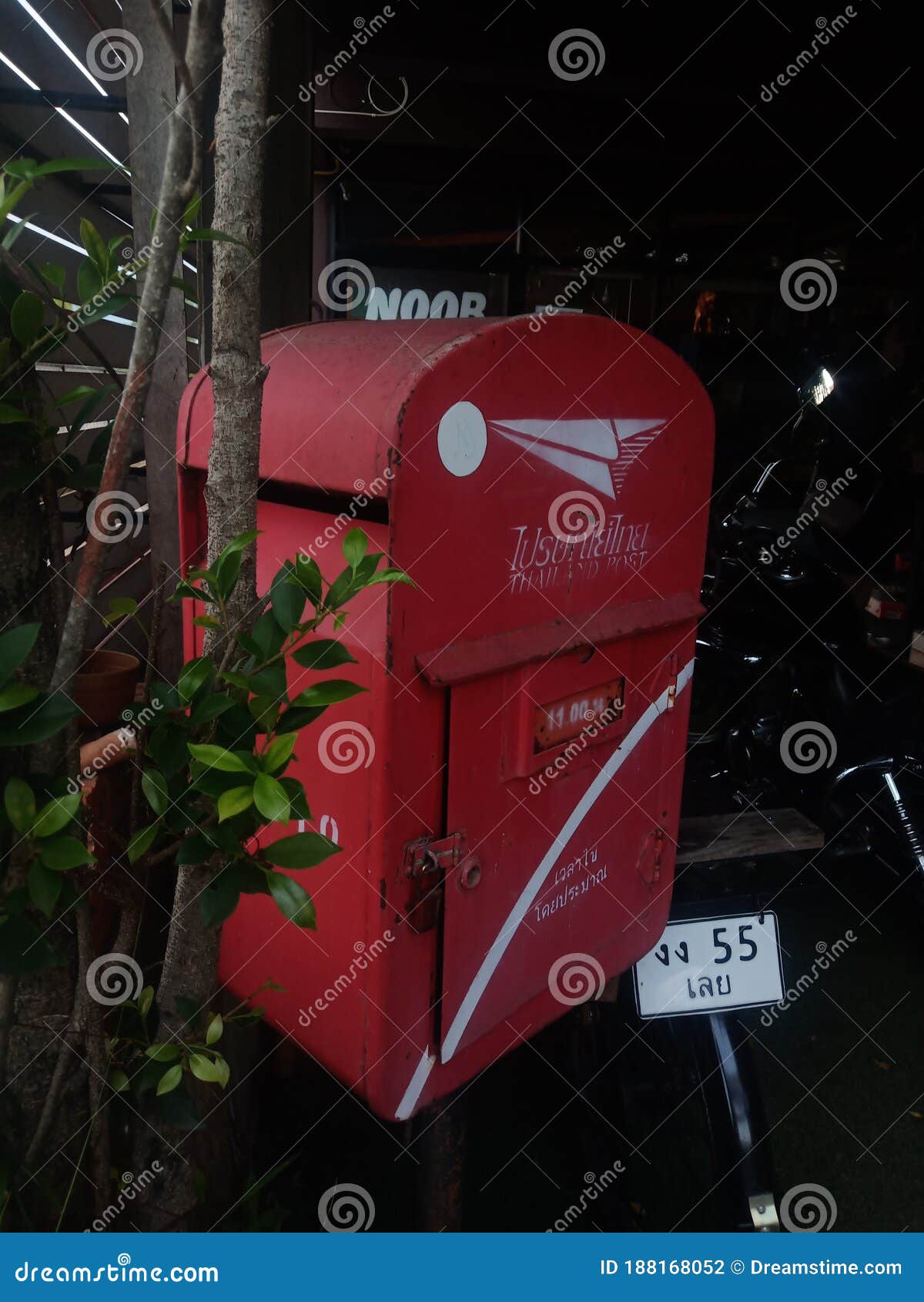 Thailand post box editorial photography. Image of thailand - 188168052