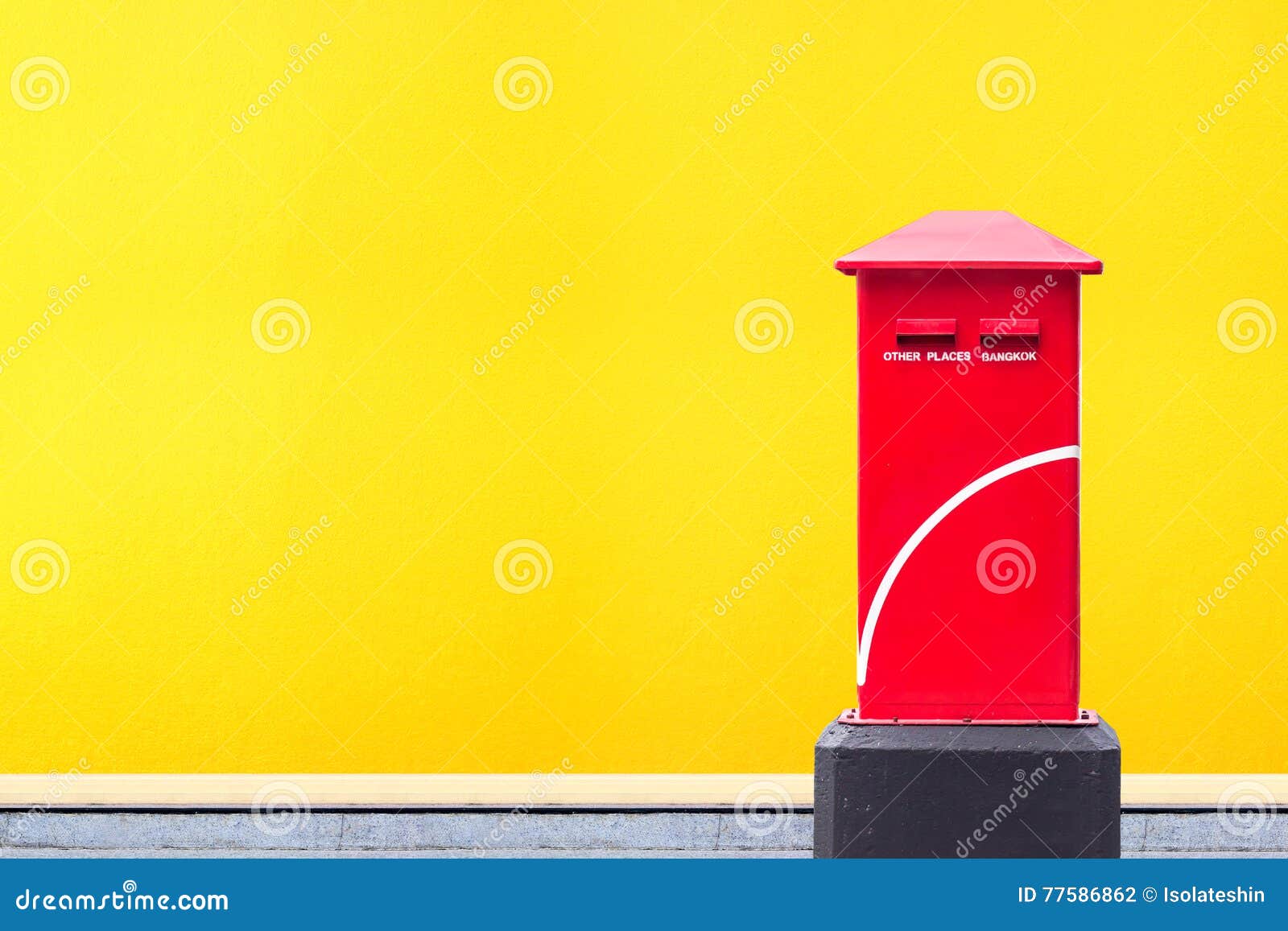 Thailand post box stock photo. Image of message, front - 77586862