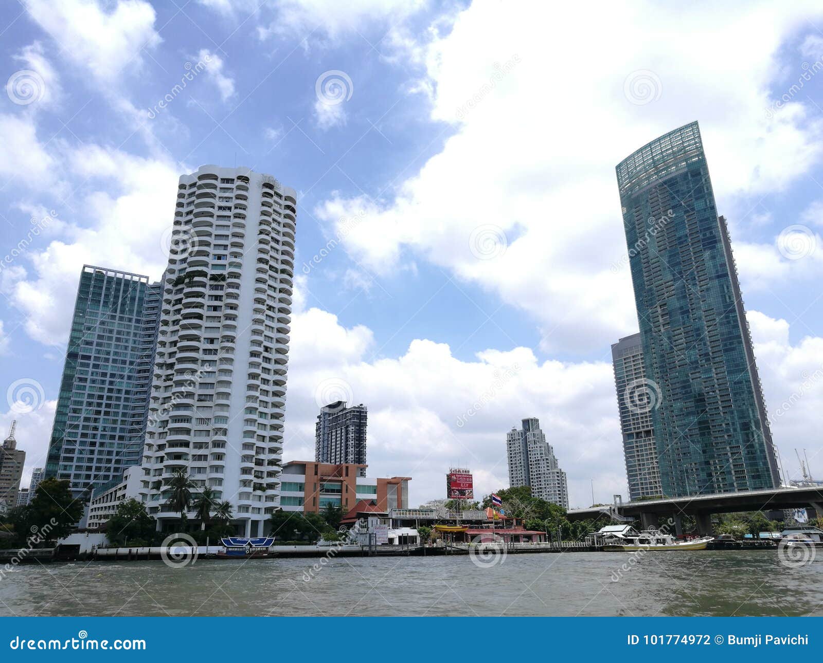 Thailand river front view editorial photography. Image of river - 101774972