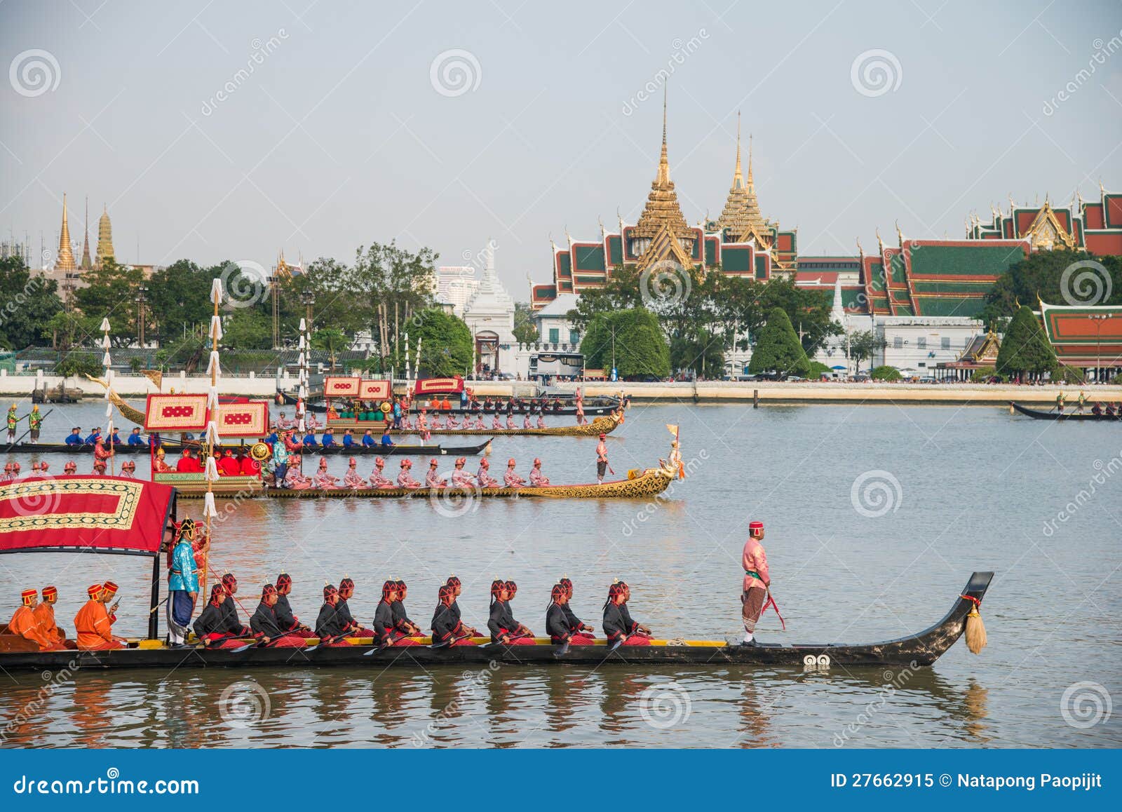 Thailand Royal Barge Procession Editorial Image - Image of city ...