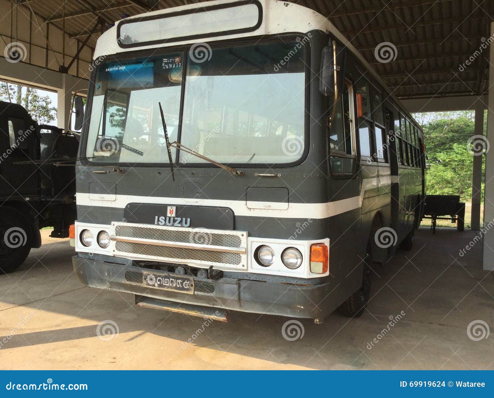 Thailand s army bus editorial stock image. Image of transportation ...