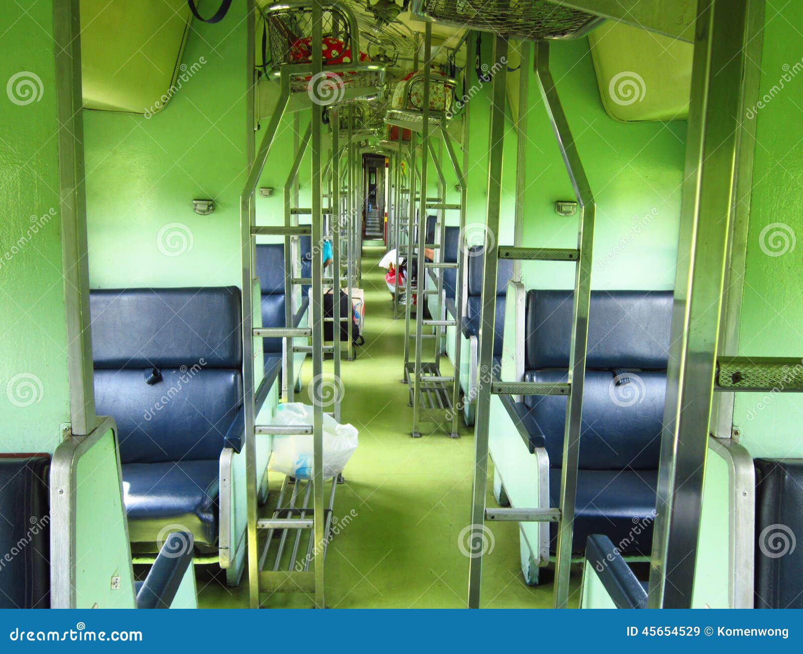 Thailand Second Class Passenger Car Stock Image - Image of logistics ...