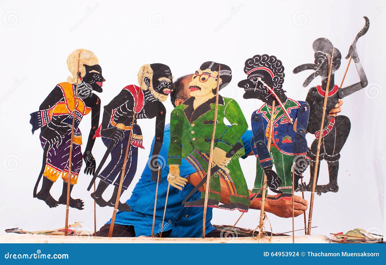Thailand Shadow Puppet Show Stock Photo - Image of indonesian, female ...