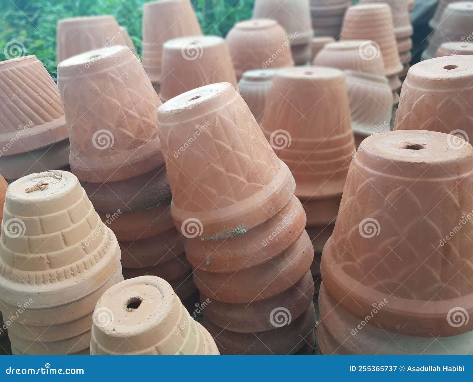 Thailand Style Clay Basin Pots Stock Image - Image of dish, cake: 255365737