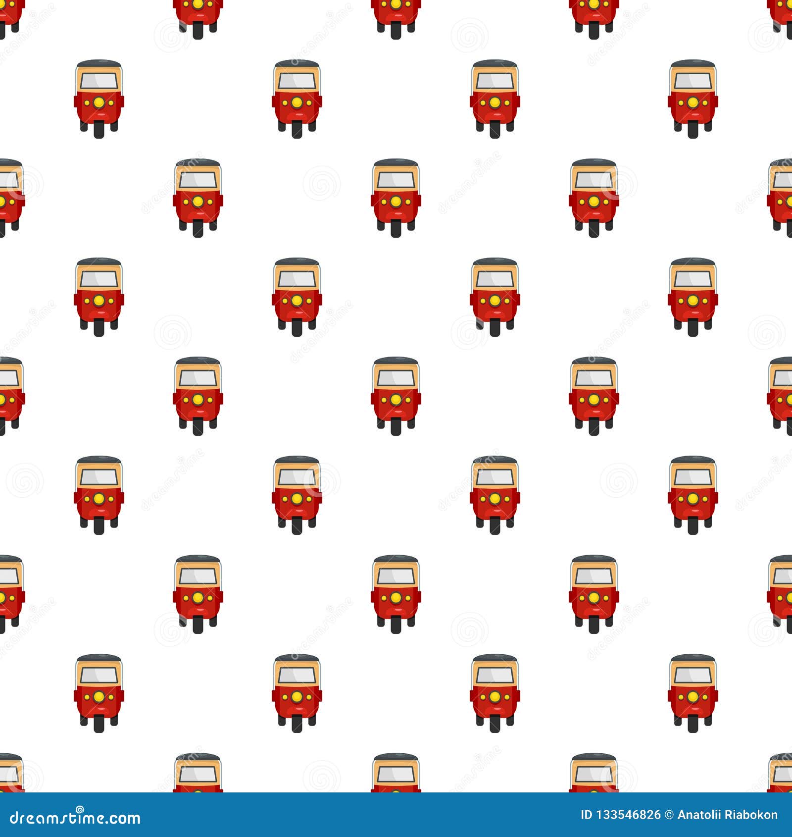 Thailand Taxi Pattern Seamless Vector Stock Vector - Illustration of ...