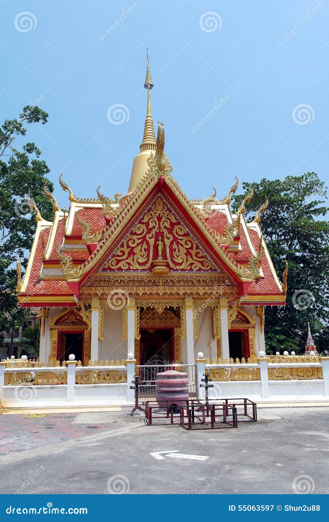 Thailand Temple stock image. Image of attraction, scenic - 55063597