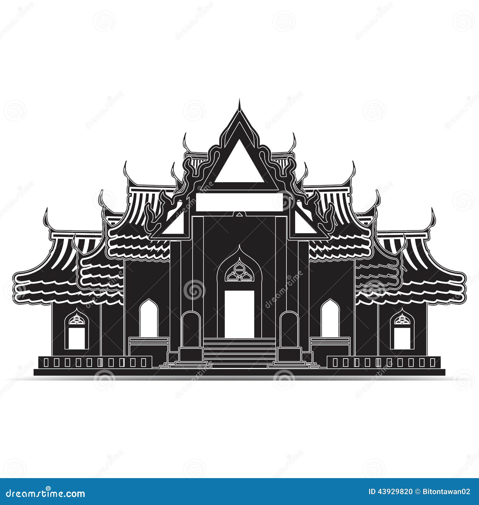 Thailand Temple Icons Symbol Stock Illustrations – 298 Thailand Temple ...