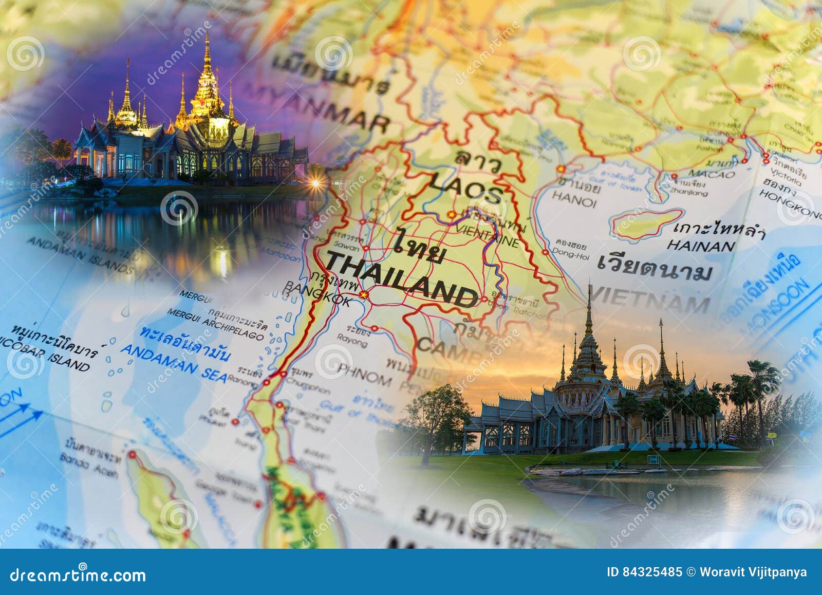 Thailand temple stock image. Image of religion, phra - 84325485