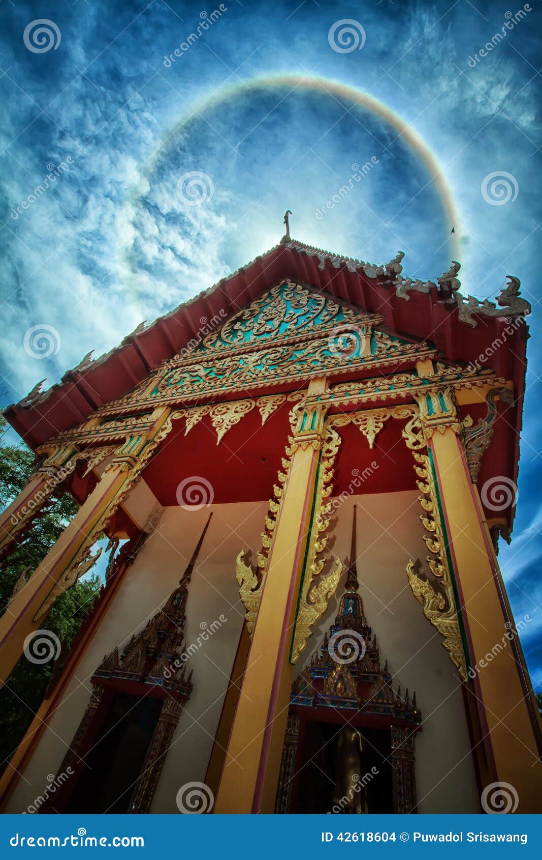 Thailand Temple stock photo. Image of temple, corona - 42618604