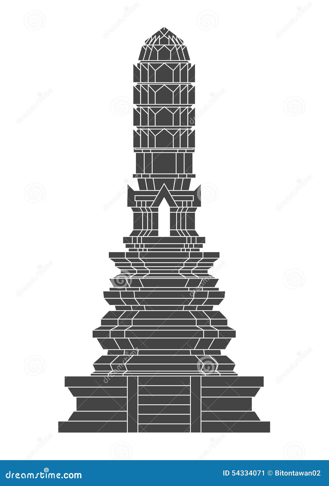 Thailand Temple vector stock vector. Illustration of season - 54334071