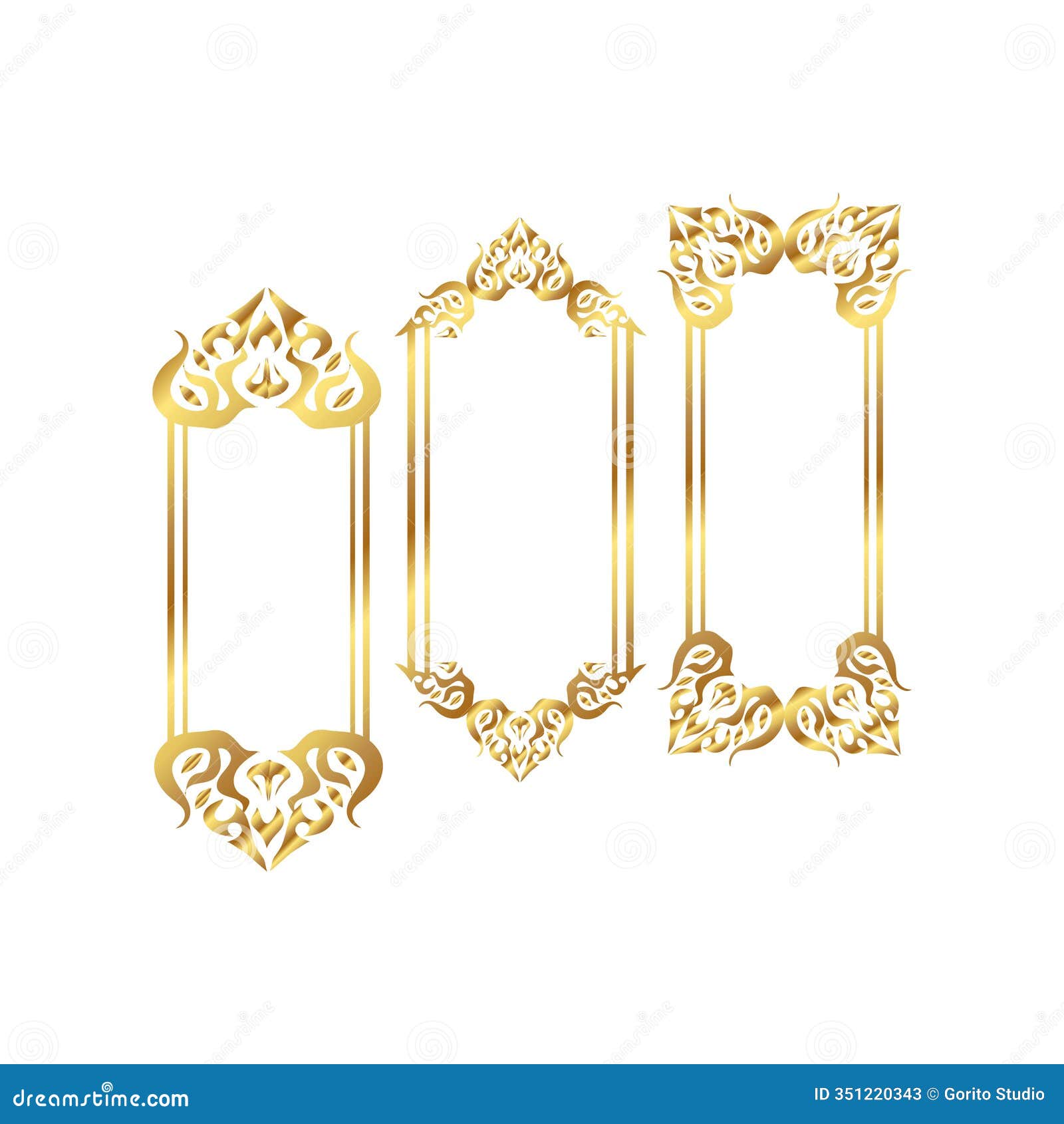 Thailand Thai Pattern Free Vector Stock Illustration - Illustration of ...