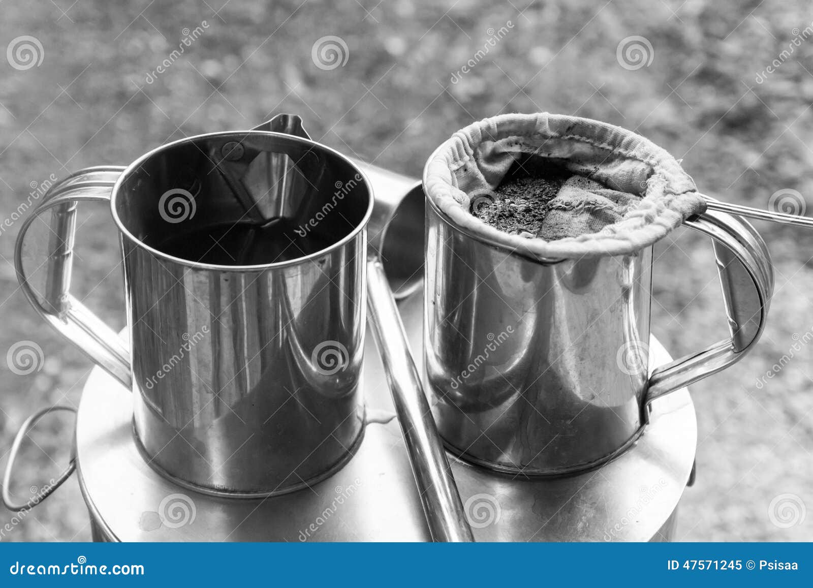 Thailand Traditional Coffee Boiling Method Stock Image - Image of style ...