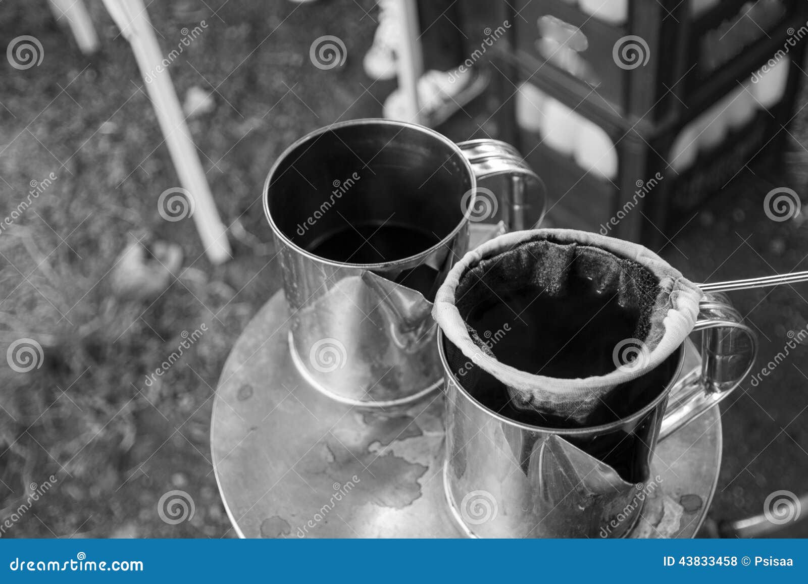 Thailand Traditional Coffee Boiling Method Stock Photo - Image of style ...