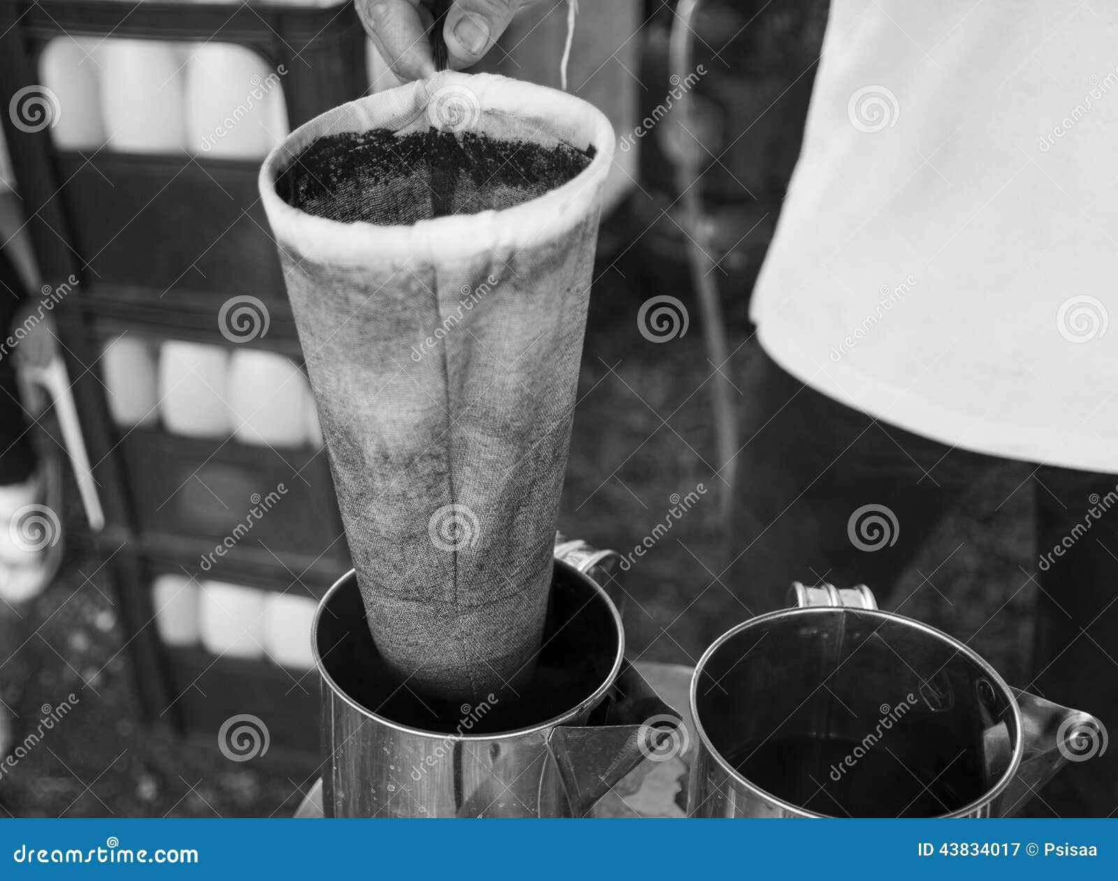 Thailand Traditional Coffee Boiling Method Stock Image - Image of ...