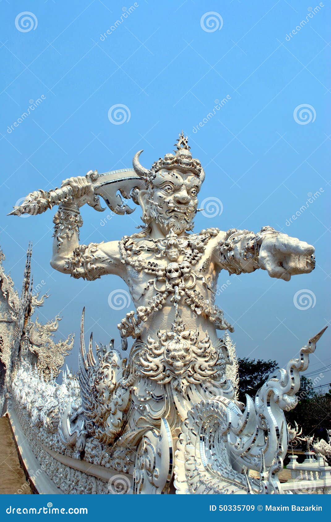 Thailand. Wat Rong Khun. stock image. Image of rong, khun - 50335709