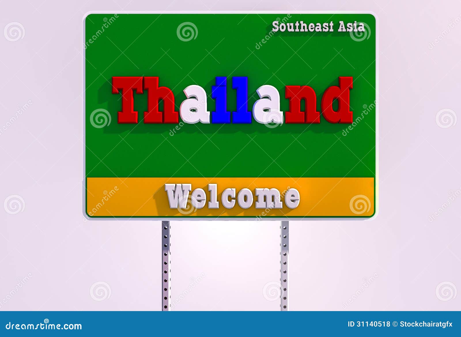 Welcome To Thailand Vector Stamp | CartoonDealer.com #169424278