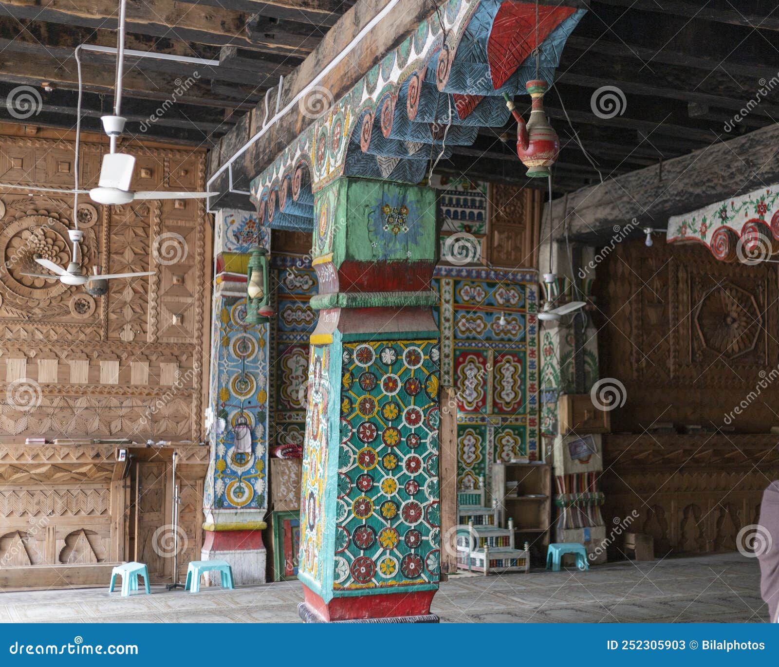 THAL, UPPER DIR, PAKISTAN - JUNE 10, 2022: the Jamia Masjid Inside View ...
