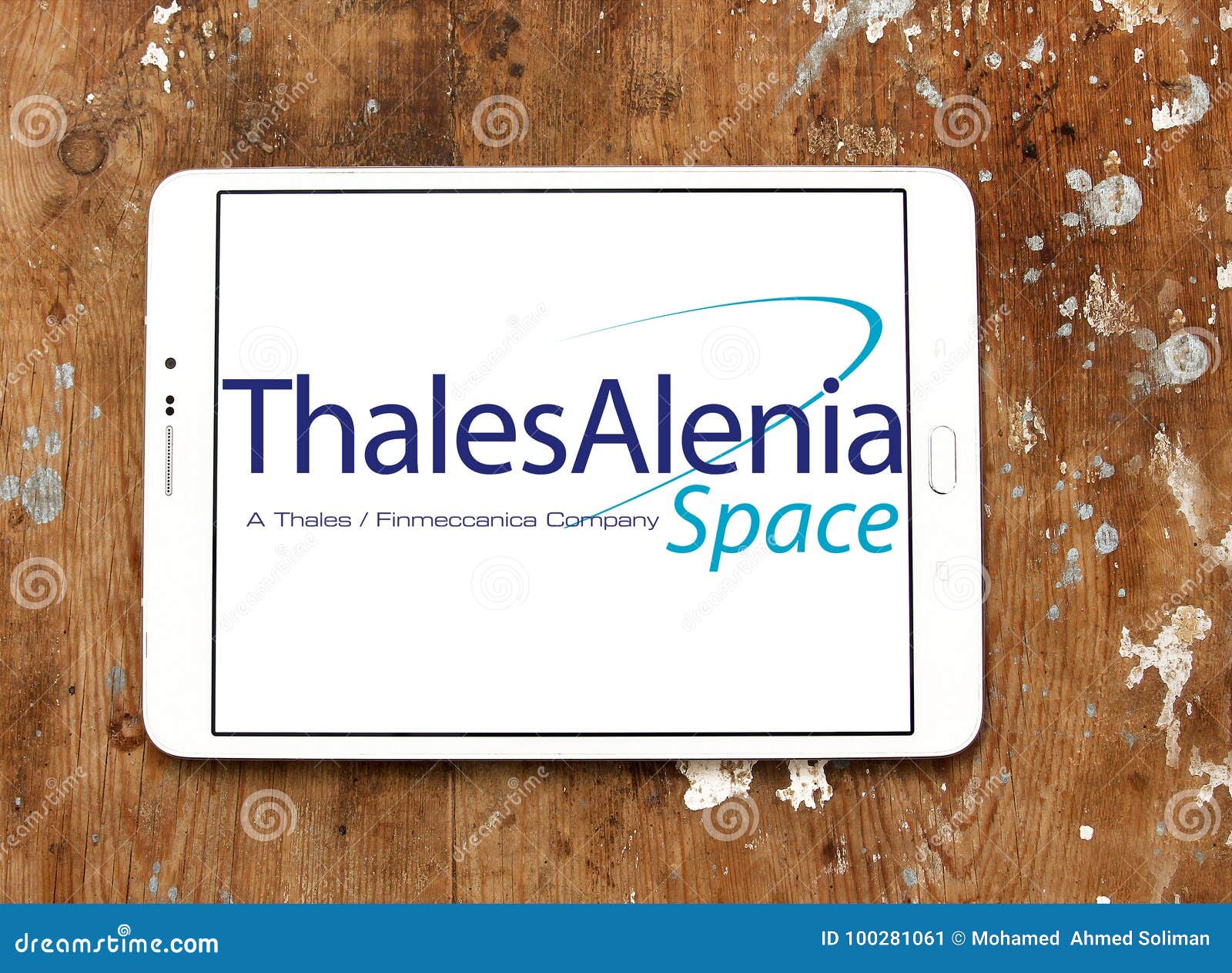 Thales Alenia Space-Logo redaktionelles foto. Bild von platz - 100281061