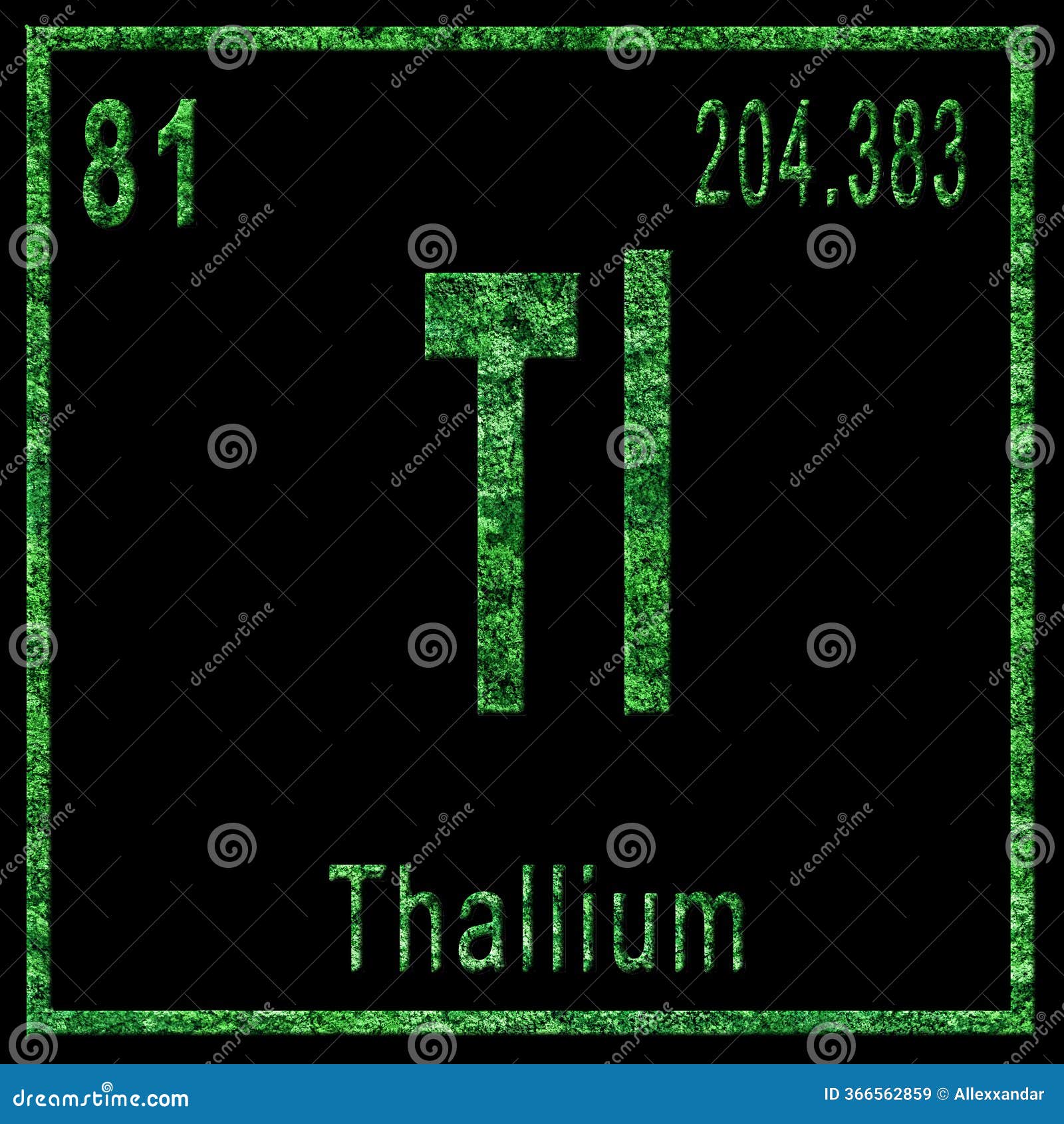 Thallium, Chemical Element Of The Periodic Table Vector | CartoonDealer ...