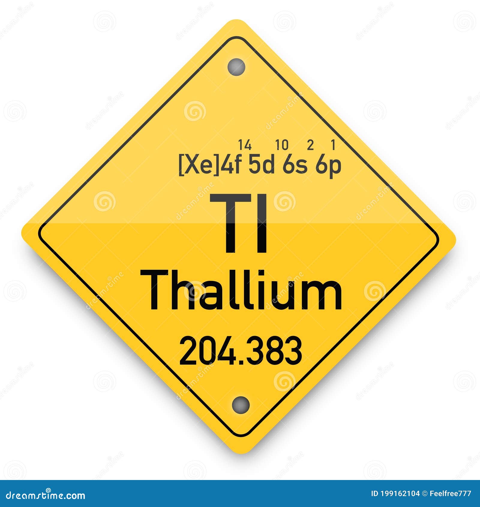 Thallium Periodic Table Of Elements Stock Photo | CartoonDealer.com ...