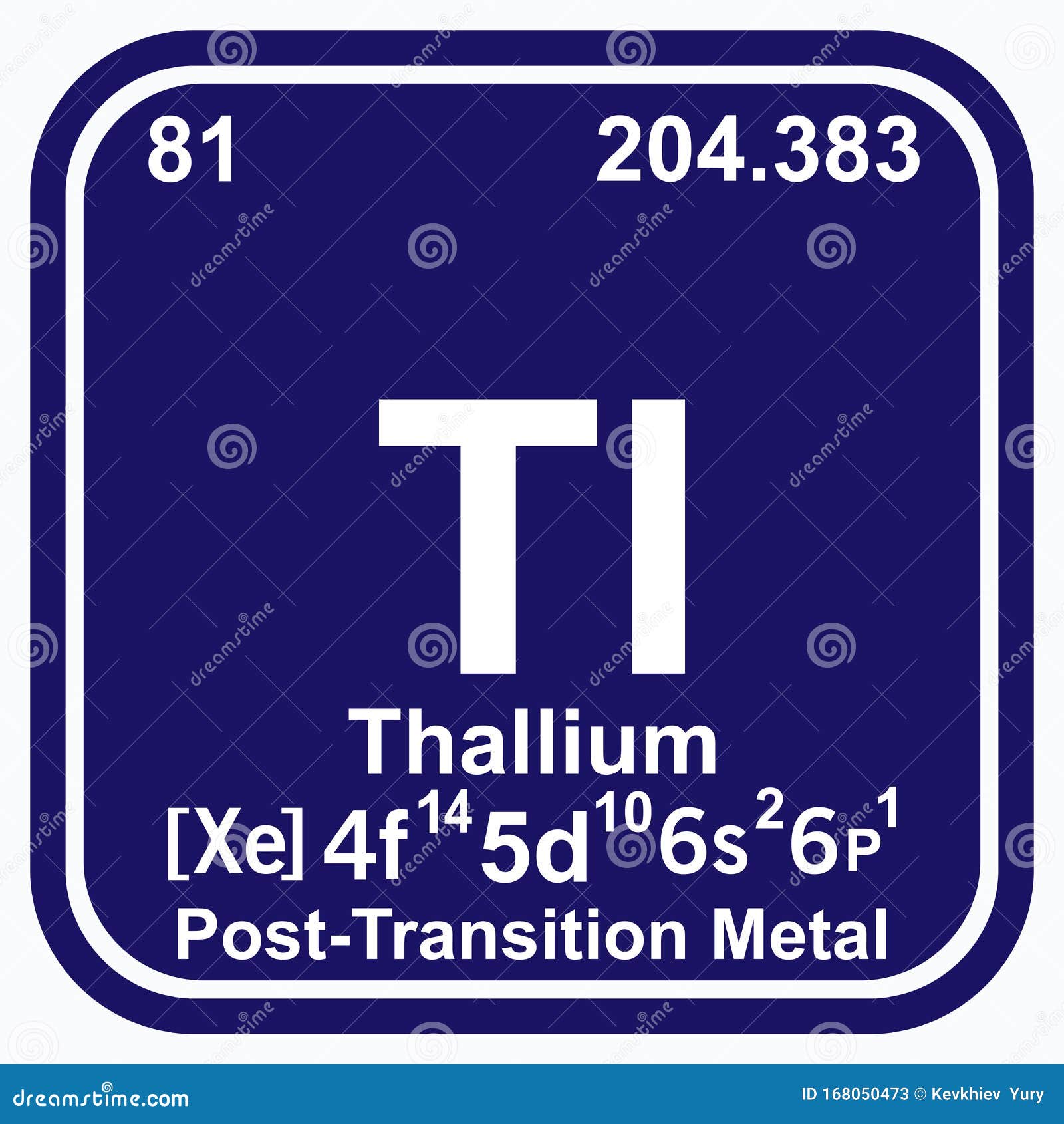 Thallium Periodic Table Of Elements Stock Photo | CartoonDealer.com ...