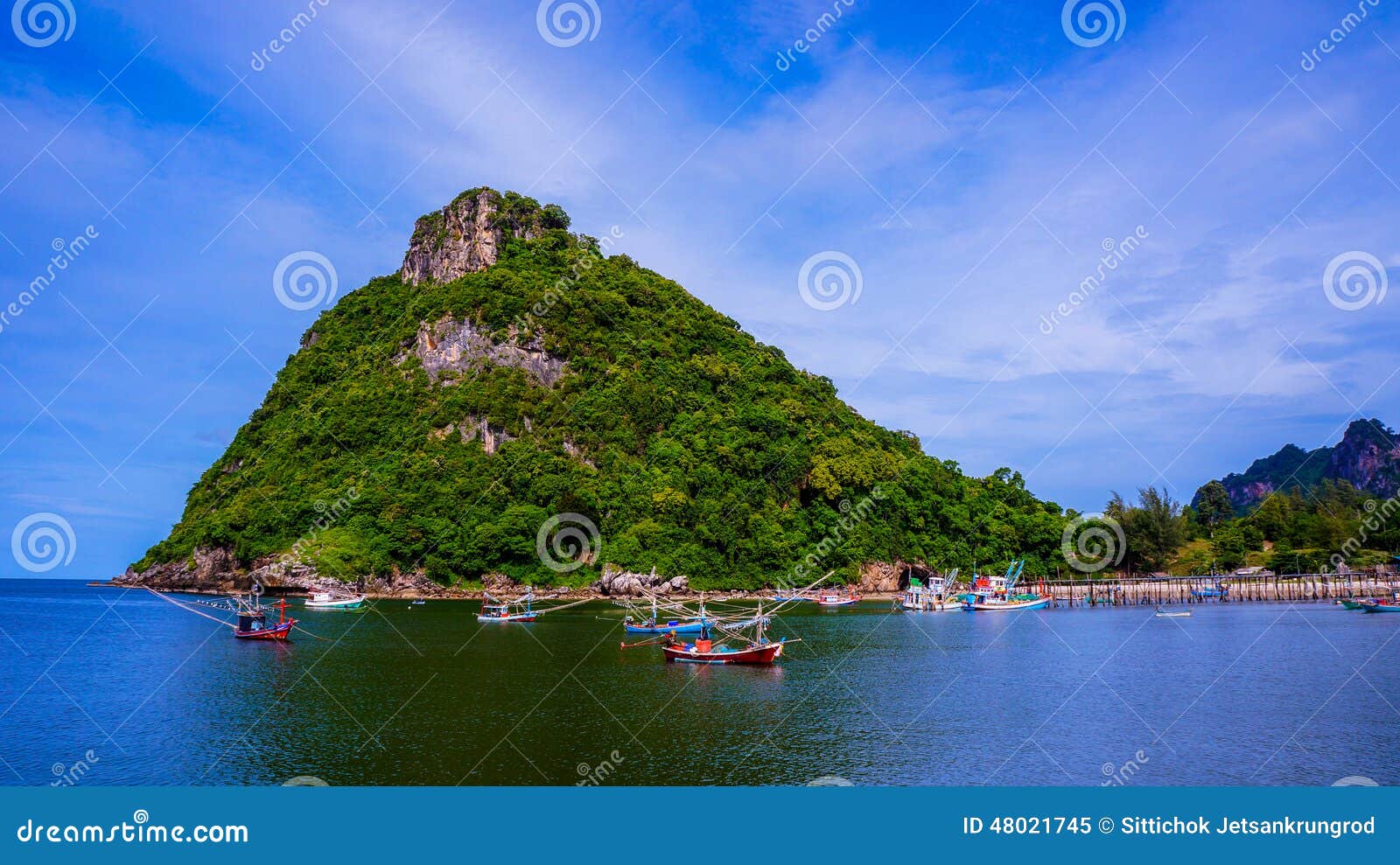 Tham Thong stock image. Image of island, khiri, landscape - 48021745