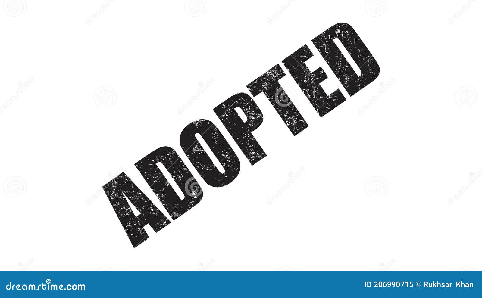 Adopted Grungy Style Text Design Bold Red Color Typographic Text Stock ...