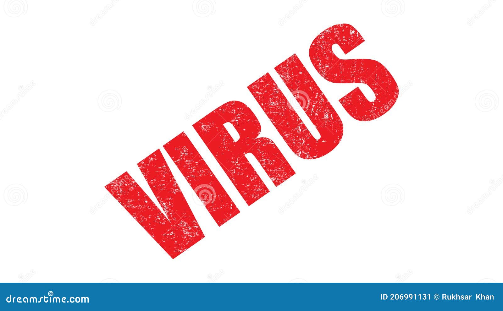 Virus Typography in Red Color Grunge Style Text Stock Vector ...