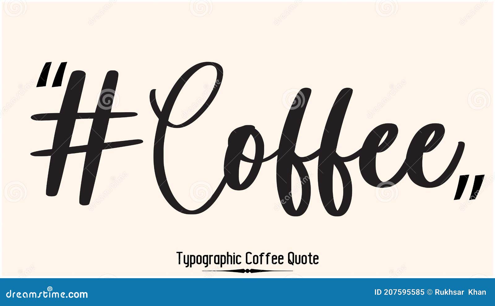 #Coffee Cursive Typescript Typography Inscription Vector Coffee Quote ...